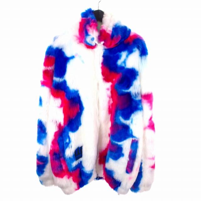 【中古】オフホワイト  フェイクファージップジャケット ブルゾン 上着 S マルチカラー OMEA186E19E20002 メンズ