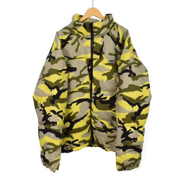 【中古】ヴェトモン ベトモン VETEMENTS 22FW NEON CAMO LOGO PUFFER JACKET ネオンカモ ダウンジャケット UA53JA600C