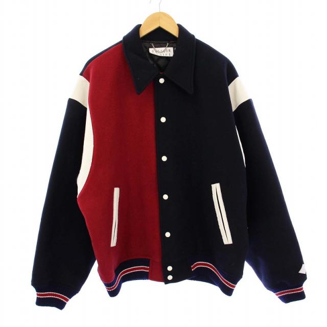 【中古】未使用品 コンダクター 22AW MELTON PEARL PIPNG VARSITY JKT スタジャン 中綿ジャケット アウター 4