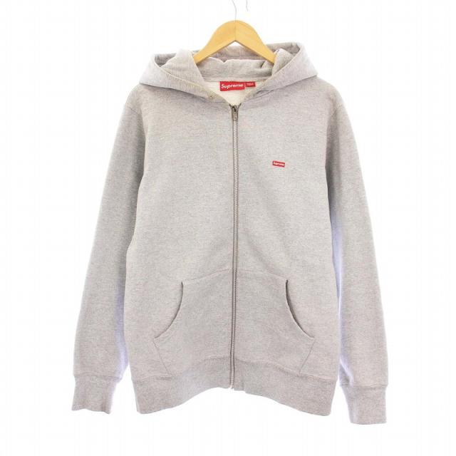 【中古】シュプリーム Small Box Zip Hooded Sweatshirツ パーカー 長袖 M グレー /KH メンズ