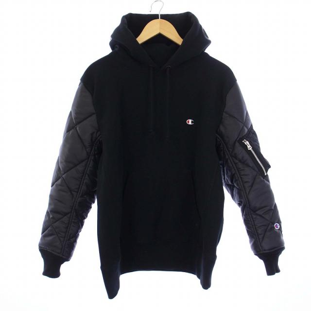 【中古】アイジュンヤワタナベマン Champion 23AW エステルリップストップ キルティング パーカー WL-T905