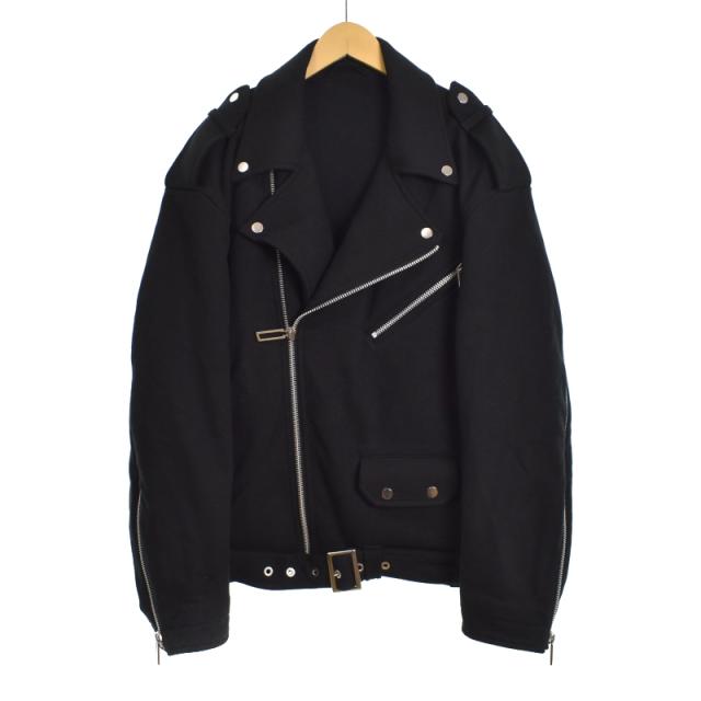 【中古】カタリスト CVTVLIST cut&sew RIDERS Jacket ダブルライダースジャケット 1 コットン 黒 ブラック 2401030101