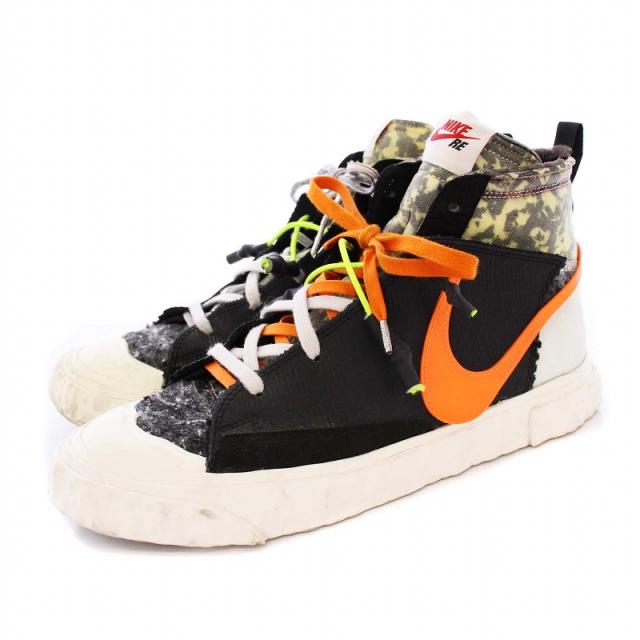 【中古】NIKE READYMADE Blazer Mid Black ブレーザー ミッド ブラック スニーカー US9.5 27.5cm CZ3589-001