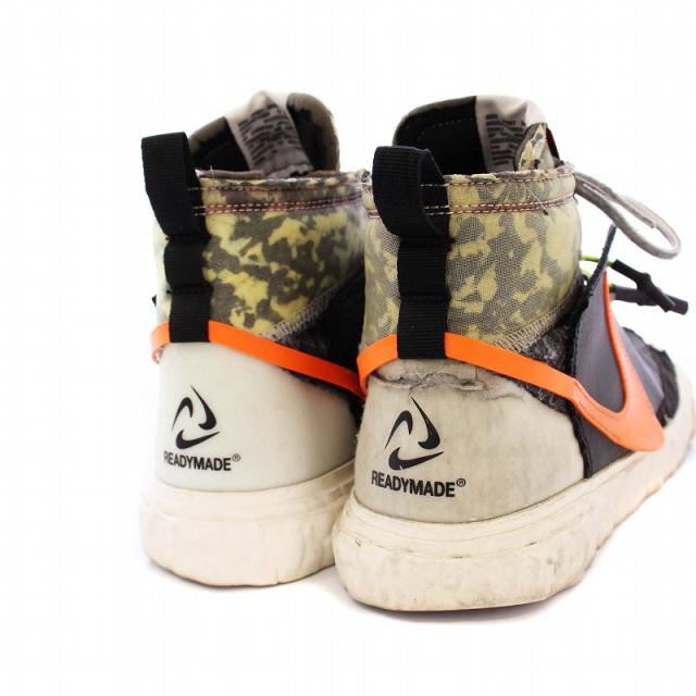 【中古】NIKE READYMADE Blazer Mid Black ブレーザー ミッド ブラック スニーカー US9.5 27.5cm CZ3589-001