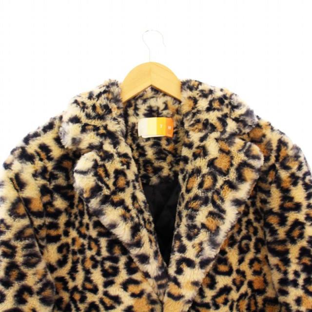 中古】キスニューヨークシティ 22AW Faux Leopard Patten Overcoat