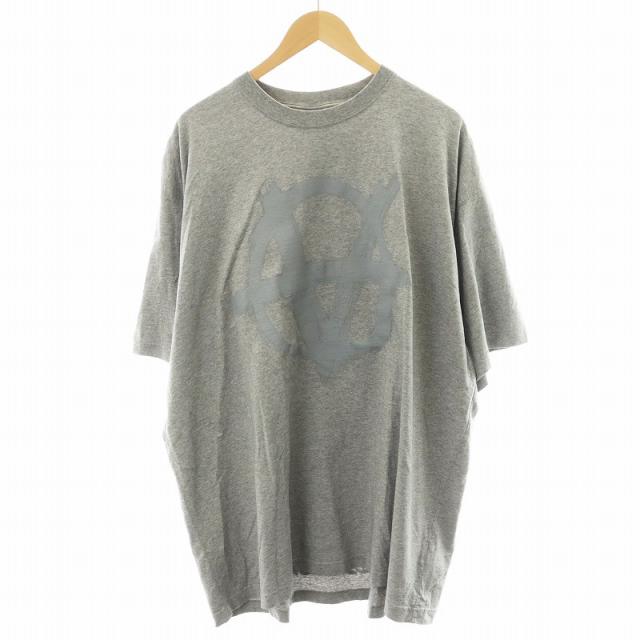 【中古】ヴェトモン VETEMENT アナーキー Tシャツ カットソー 半袖 ロゴ コットン グレー UA53TR500G /AN8 ☆AA★
