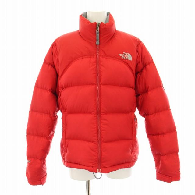【中古】ザノースフェイス THE NORTH FACE ヌプシジャケット ダウンジャケット アウター XS 赤 NDW00360 レディース