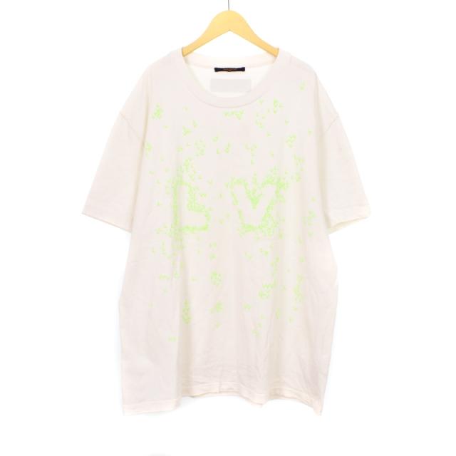 【中古】ルイヴィトン LOUIS VUITTON 22AW LVスプレッドエンブロイダリー Tシャツ 半袖 ロゴ 5L RM222M NPL HNY14X