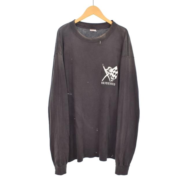 【中古】セントマイケル ネイバーフッド 25SS SPEED KILLS Tシャツ カットソー ロンT ダメージ加工 SM-HR8-0000-C72