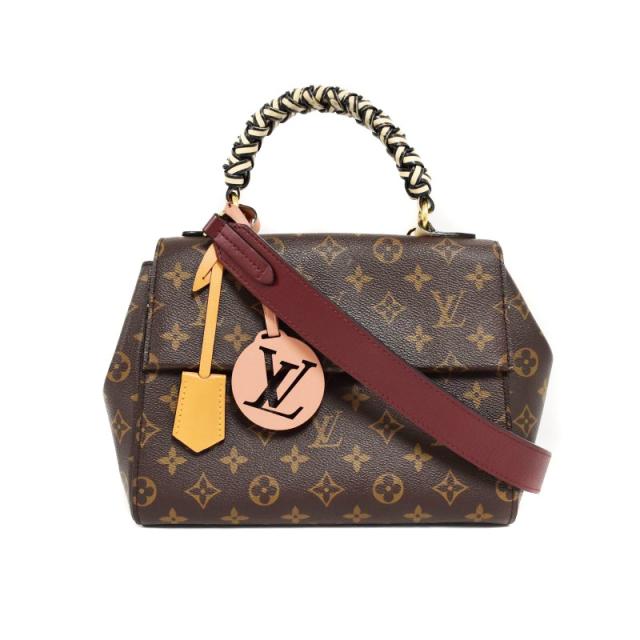 【中古】ルイヴィトン LOUIS VUITTON クリュニー BB ハンドバッグ ショルダーバッグ 2WAY 茶 ブラウン M45309 ☆AA★