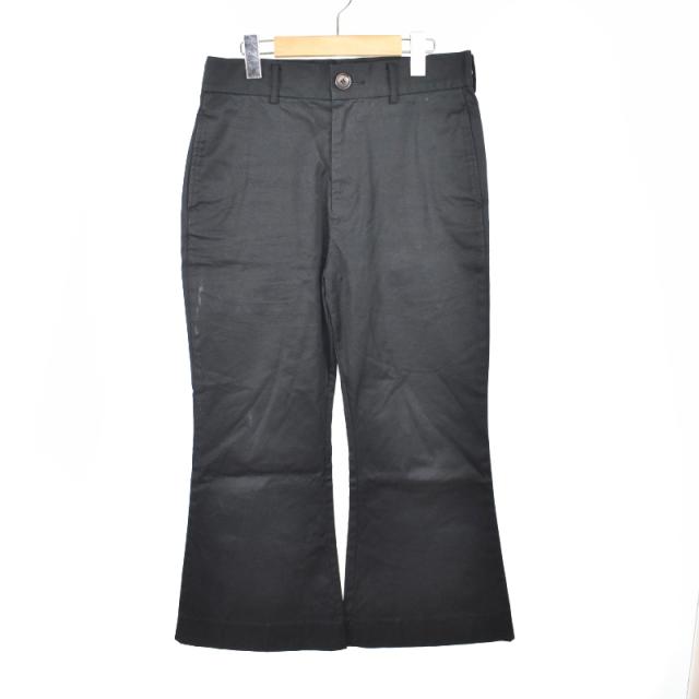 【中古】ランディ RANDY フレアトラウザーズ パンツ コットン 2 黒 ブラック 20SS-RPT05 メンズ