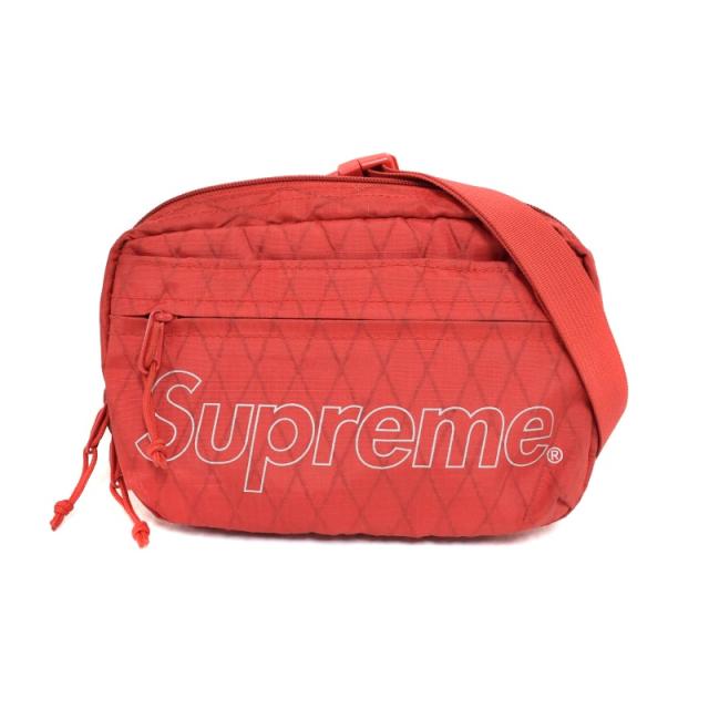 【中古】シュプリーム SUPREME 18AW Shoulder bag ショルダーバッグ サコッシュ 赤 レッド ☆AA★ メンズ