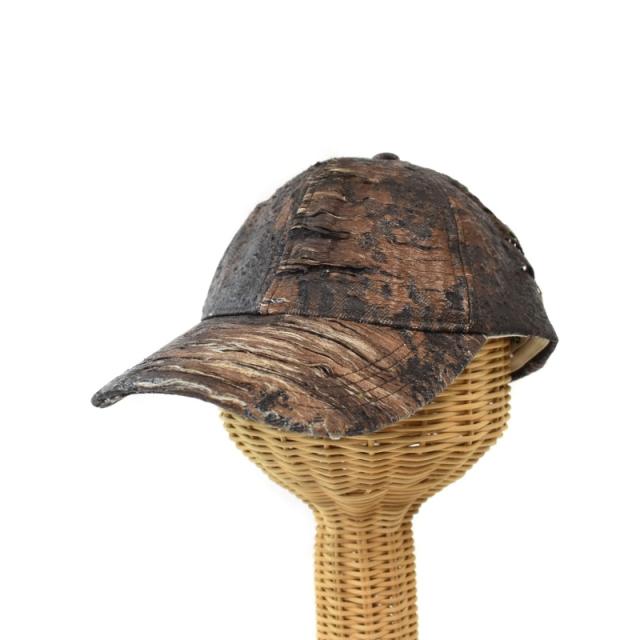 【中古】未使用品 アクネ ストゥディオズ Acne Studios ディストレストモノグラムキャップ 帽子 FN-UX-HATS000318