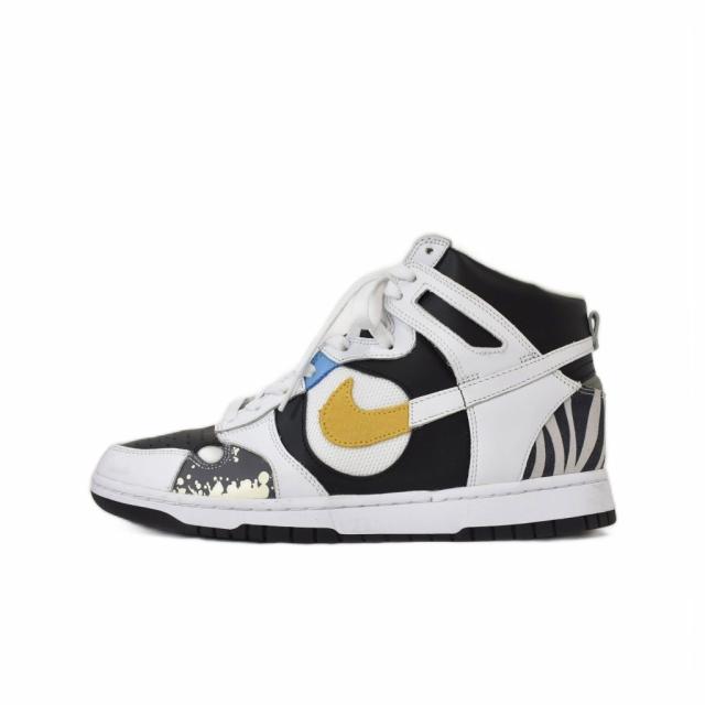 【中古】ナイキ NIKE WMNS DUNK HIGH WHITE AND BLACK ウィメンズ ダンク ハイ スニーカー US11 ホワイト DZ7327-100