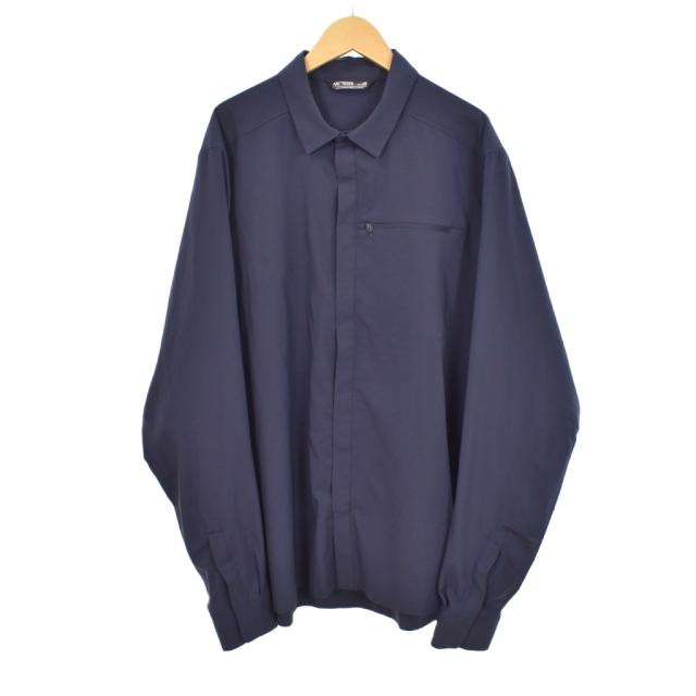【中古】アークテリクス ARC'TERYX スカイライン ロングスリーブ シャツ 長袖 L 紺 ネイビー 28575 メンズ