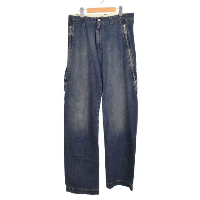 【中古】MM6 24SS ストレートレッグ ジーンズ デニムパンツ 48 インディゴ SH0KA0011 S30888
