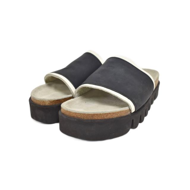 【中古】エンダースキーマ Hender Scheme caterpillar キャタピラー シャワーサンダル かまぼこソール 5 黒 ブラック