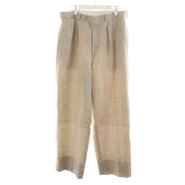 【中古】マーティー＆サンズ MAATEE&SONS Ex. JEFFERLY DRAGO パンツ スラックス 麻 リネン 3 ベージュ