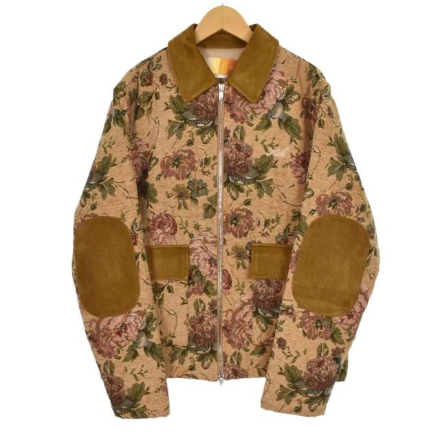 【中古】KITH NYC 22FW Tapestry Waldorf Chore Highland ジャガード ジャケット ブルゾン 花柄 22-011-060-0015-3-0