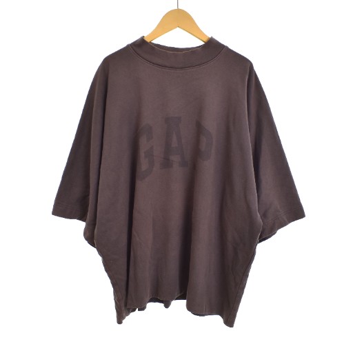 【中古】Yeezy GAP DOVE NO SEAM TEE Tシャツ 半袖 オーバーサイズ プリント M グレー 471281-03-1 ☆AA★