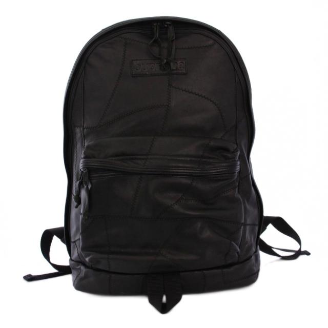 【中古】シュプリーム 19AW Patchwork Leather Backpack パッチワークレザーバックパック リュックサック デイパック