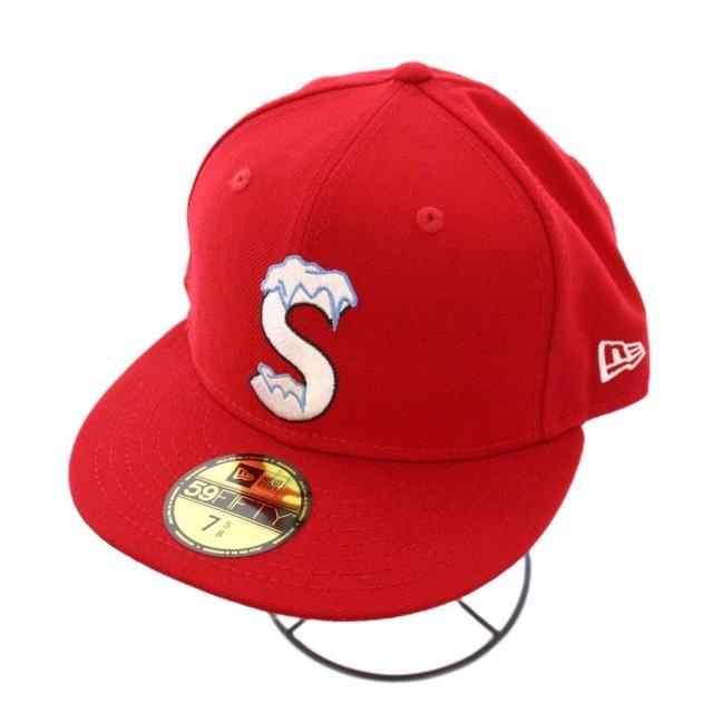 【中古】シュプリーム SUPREME ニューエラ NEW ERA 20FW S Logo Sロゴ ベースボールキャップ 野球帽 60.6cm 赤