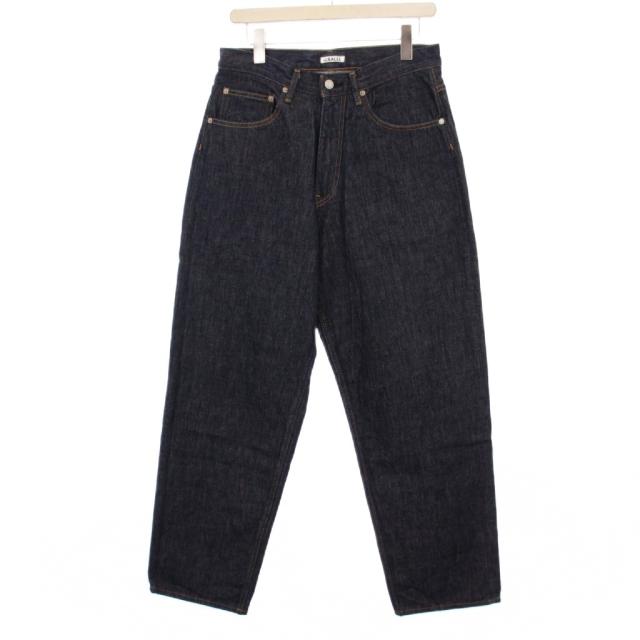 【中古】オーラリー AURALEE 25AW HARD TWIST DENIM WIDE PANTS ハードツイストデニムワイドパンツ ジーンズ w30 青