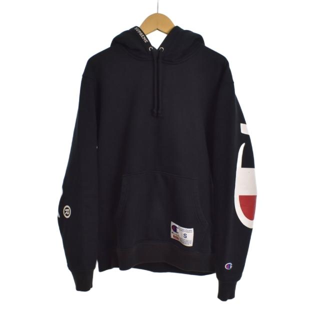 【中古】シュプリーム SUPREME チャンピオン Champion 18SS Hooded Sweatshirt パーカー フーディー ロゴ プリント S