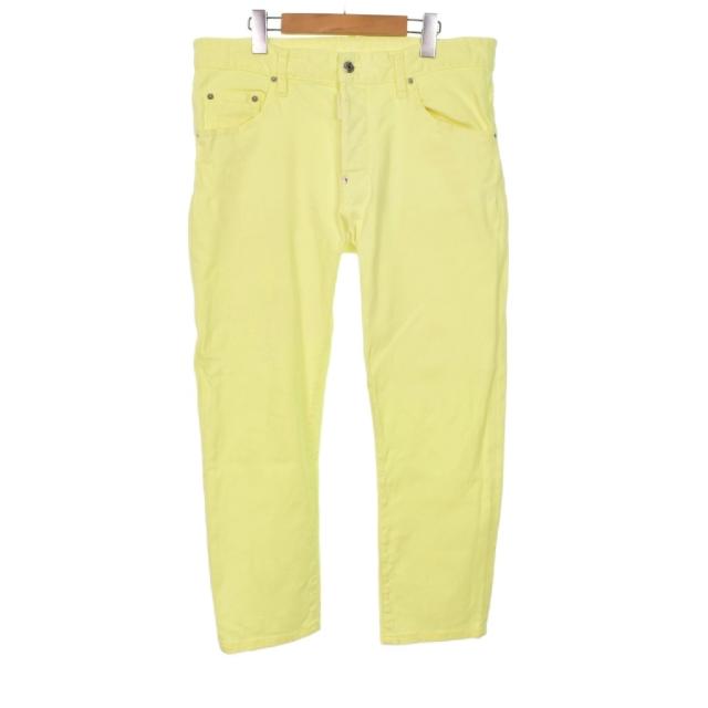 【中古】ディースクエアード DSQUARED2 19AW SKATER JEAN スケーター ジーンズ デニムパンツ 50 イエロー S74LB0617
