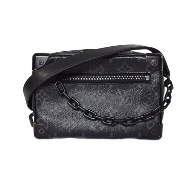 【中古】ルイヴィトン LOUIS VUITTON ミニ ソフトトランク モノグラム エクリプス ショルダーバッグ ブラック M44735