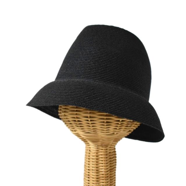 【中古】マメクロゴウチ  Mame Kurogouchi キジマタカユキ ハット 帽子 56cm 黒 ブラック MM22SS AC309