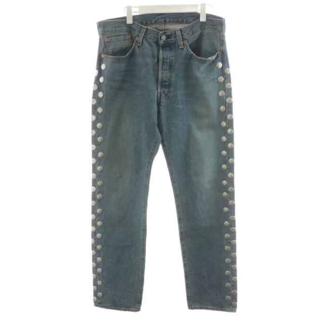 【中古】アワーレガシー デニムティアーズ × 2PAC 501 JEAN LIGHT WASH デニムパンツ ジーンズ ジーパン W33 青