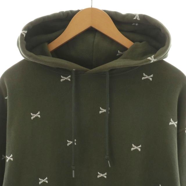 中古】ダブルタップス WTAPS パーカー プルオーバー リボン 刺繍 2