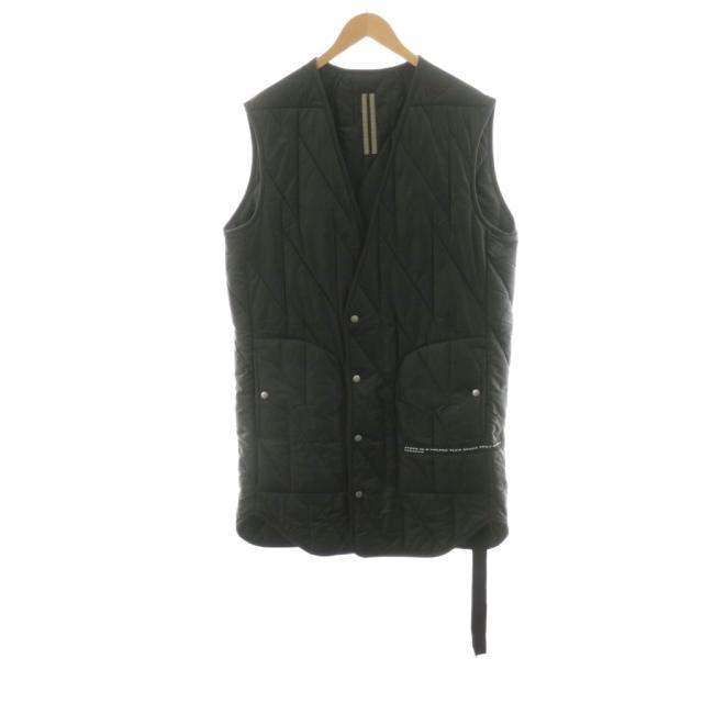 【中古】ダークシャドウ DRKSHDW 23AW SL LINER キルティングベスト 中綿 ナイロン S 黒 ブラック