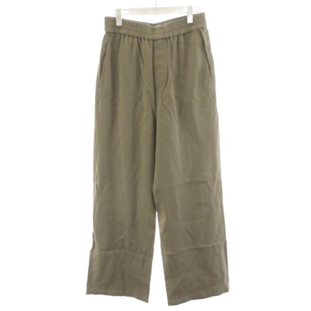 【中古】アミ アレクサンドル マテュッシ イージーパンツ ワイドパンツ S ベージュ