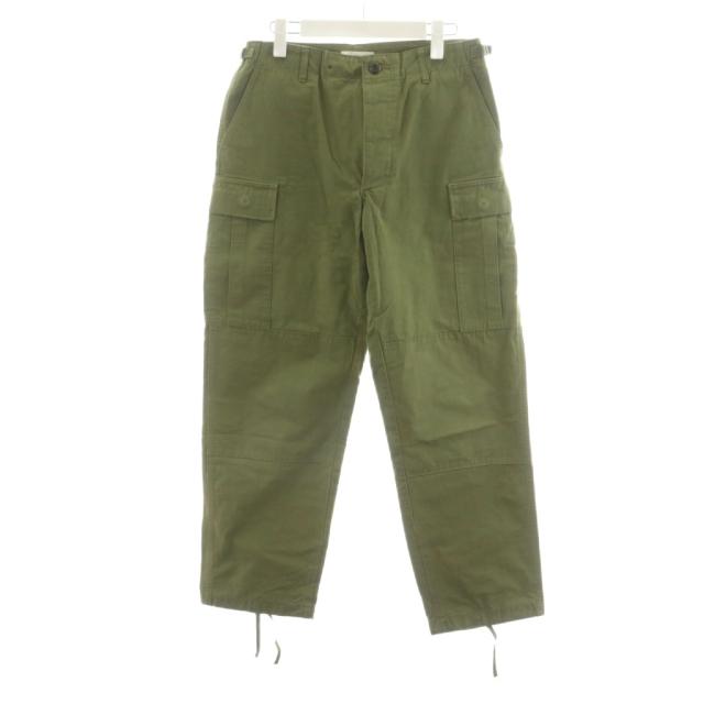 【中古】ダブルタップス WTAPS カーゴパンツ ボタンフライ コットン 1 カーキ WVDT-PTM06 /AN43 ☆AA★ メンズ