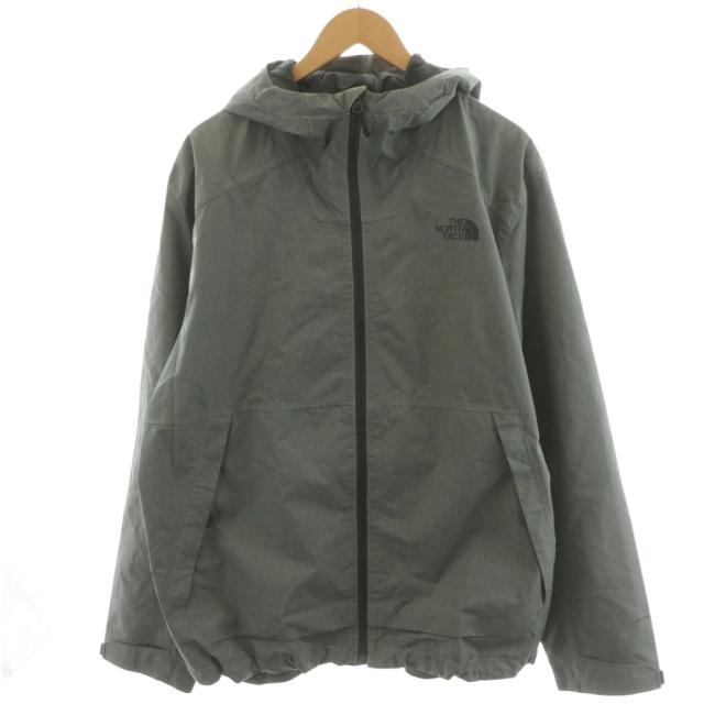 【中古】ザノースフェイス ミラートンジャケット マウンテンパーカー ロゴ 刺繍 XL グレー NF0A3SNX