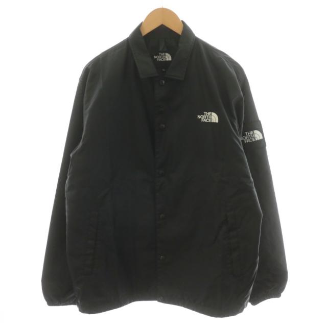 【中古】ザノースフェイス THE NORTH FACE FACE The Coach Jacket コーチジャケット ロゴ 刺繍 XL 黒 NP72130