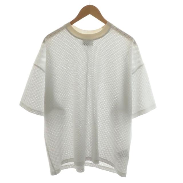 【中古】フィアオブゴッド Fear of God Tシャツ カットソー 半袖 メッシュ シルク 絹 S 白 ホワイト