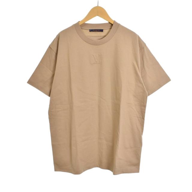 【中古】ルイヴィトン LOUIS VUITTON 25SS LVエンボス インサイドアウト Tシャツ 半袖 ベージュ RM251MN DT3 HNY55W