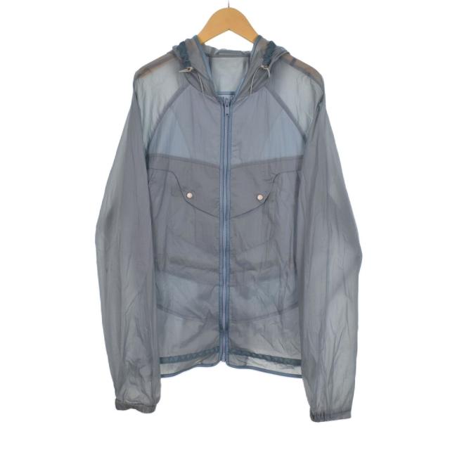 【中古】ジェイラル _J.L-A.L_ 24SS EFFLORESCE JACKET ナイロン テックジャケット パーカー S 水色 ライトブルー