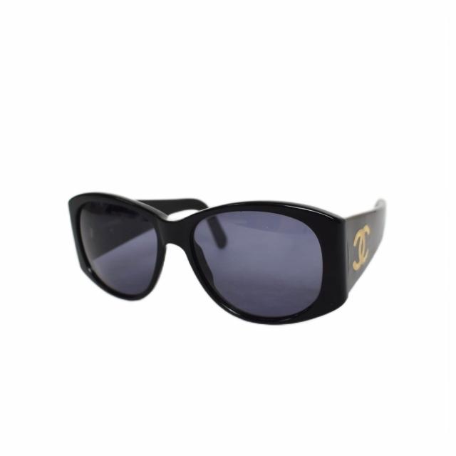 【中古】シャネル CHANEL サングラス ココマーク アイウエア 黒 ブラック 05246 94305 ☆AA★ レディース