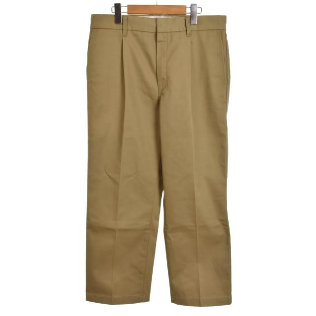 【中古】ワコマリア ディッキーズ 22AW PLEATED TROUSERS BEIGE チノパン ベージュ DICKIES-WM-PT11 メンズ