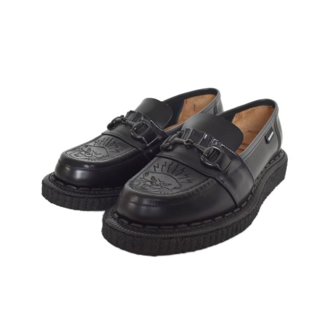 【中古】ネイバーフッド NEIGHBORHOOD ジョージコックス レザーシューズ バクストン ローファー 7 ブラック 154671VC