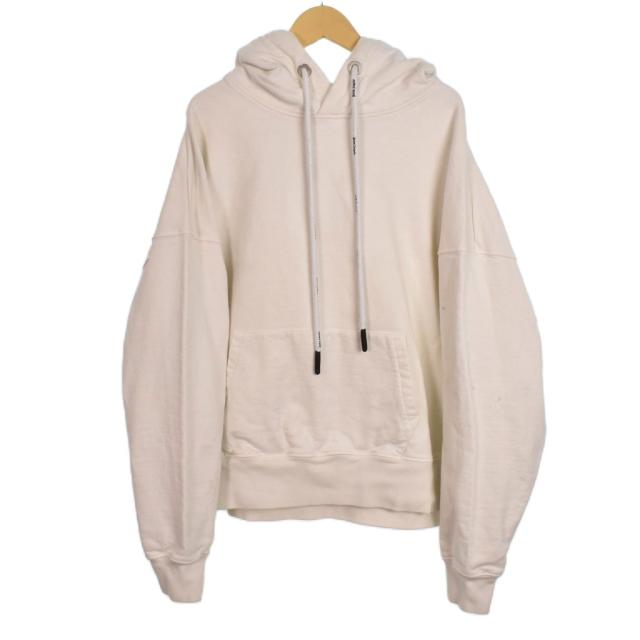 【中古】パームエンジェルス PALM ANGELS パッチ ロゴ パーカー フーディー S 白 ホワイト PMBB117S23FLE003 メンズ