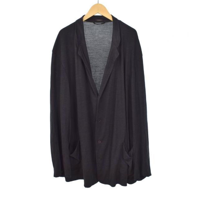 【中古】コモリ COMOLI 25SS サマーウールジャケット カーディガン 長袖 サンプル品 3 黒 ブラック メンズ