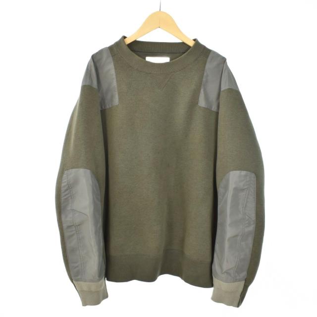 【中古】サカイ sacai 24AW Sponge Sweat Pullover スポンジ スウェット プルオーバー トレーナー 2 カーキ 24-03567M
