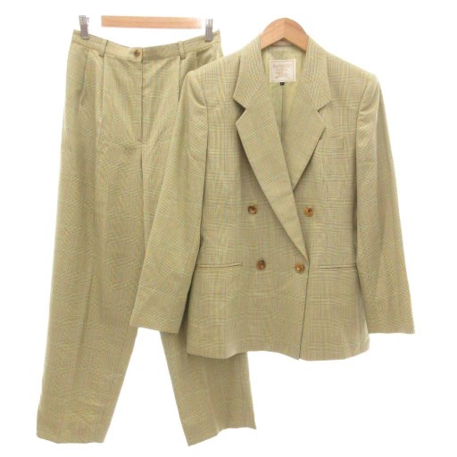 【中古】バーバリーズ Burberrys ヴィンテージ セットアップ パンツスーツ テーラードジャケット スラックス 11