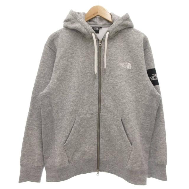 【中古】ザノースフェイス THE NORTH FACE Square Logo Full Zip スクエアロゴフルジップ パーカー フーディー L