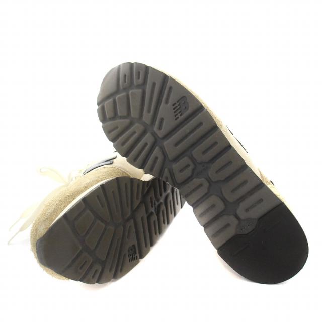 【中古】ニューバランス NEW BALANCE M990AD1 スニーカー シューズ スエード レザー US10 28.0cm アイボリー 黒 /NW17